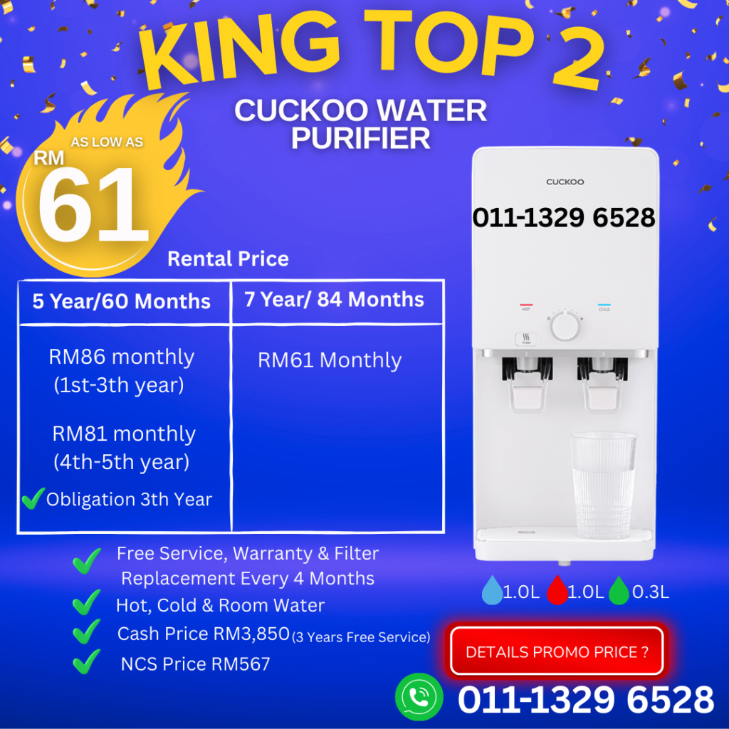 PENAPIS AIR CUCKOO KING TOP 2 MODEL BARU LEBIH JIMAT